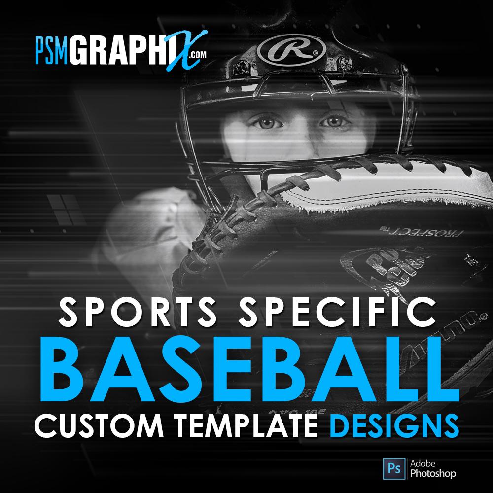 Custom Photoshop Templates - Baseball Designs – PSMGraphix