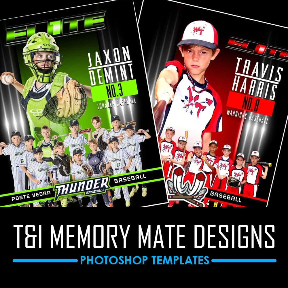 Sports Memory Mates - Vertical Photoshop Templates – PSMGraphix