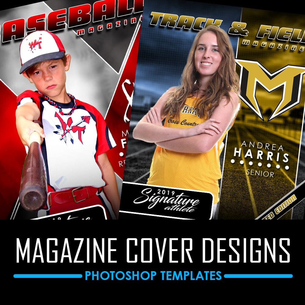 Sports Magazine Cover Photoshop Templates – PSMGraphix