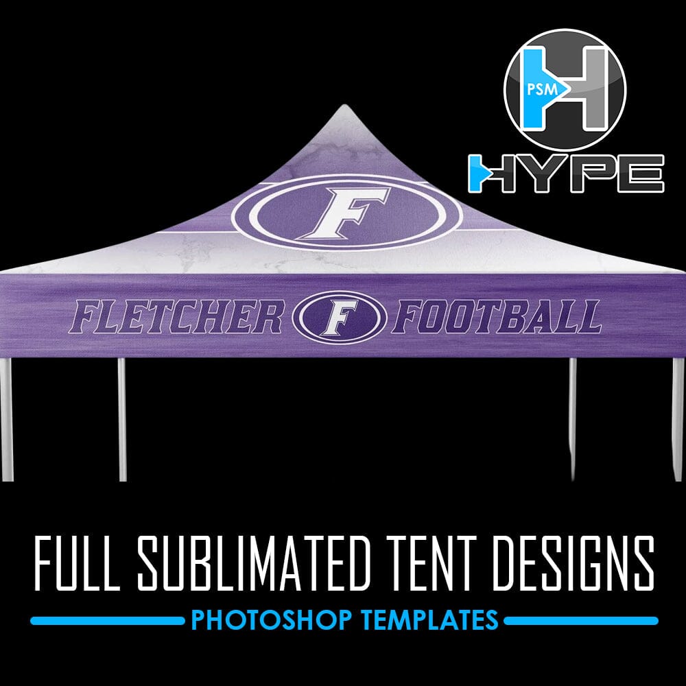 Game Day Photoshop Tent Templates – PSMGraphix