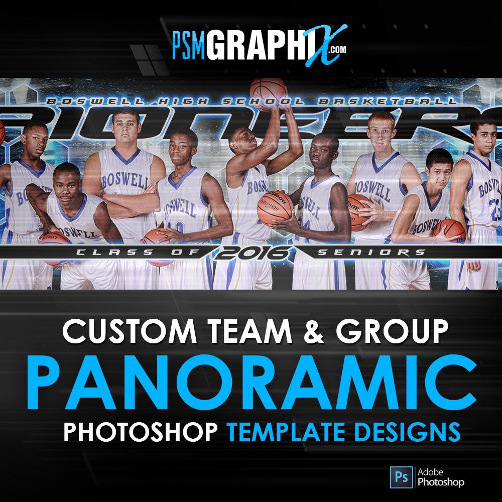 Team Panoramic Custom Photoshop Templates – PSMGraphix