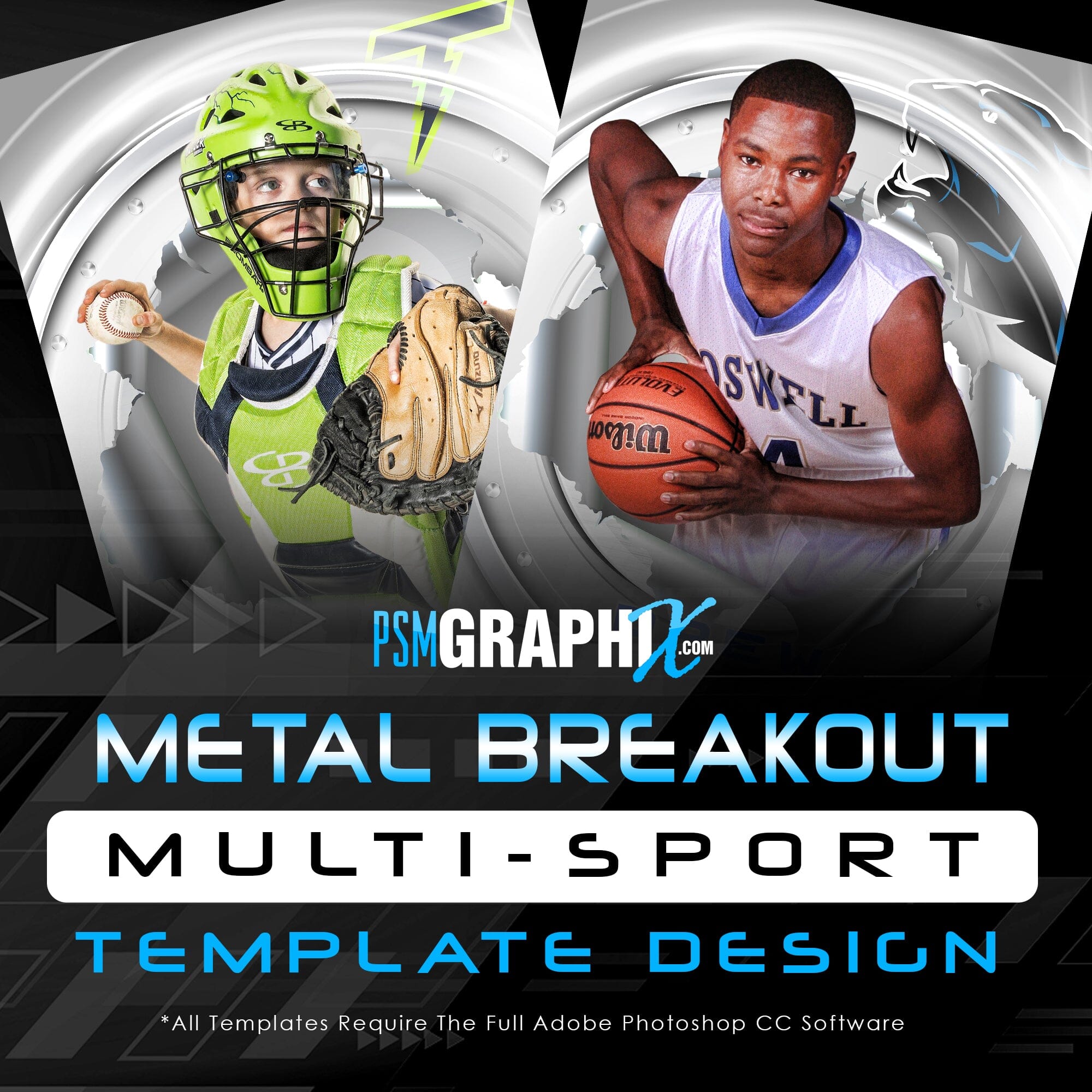Metal Breakout - Multi Sport Design Collection – PSMGraphix