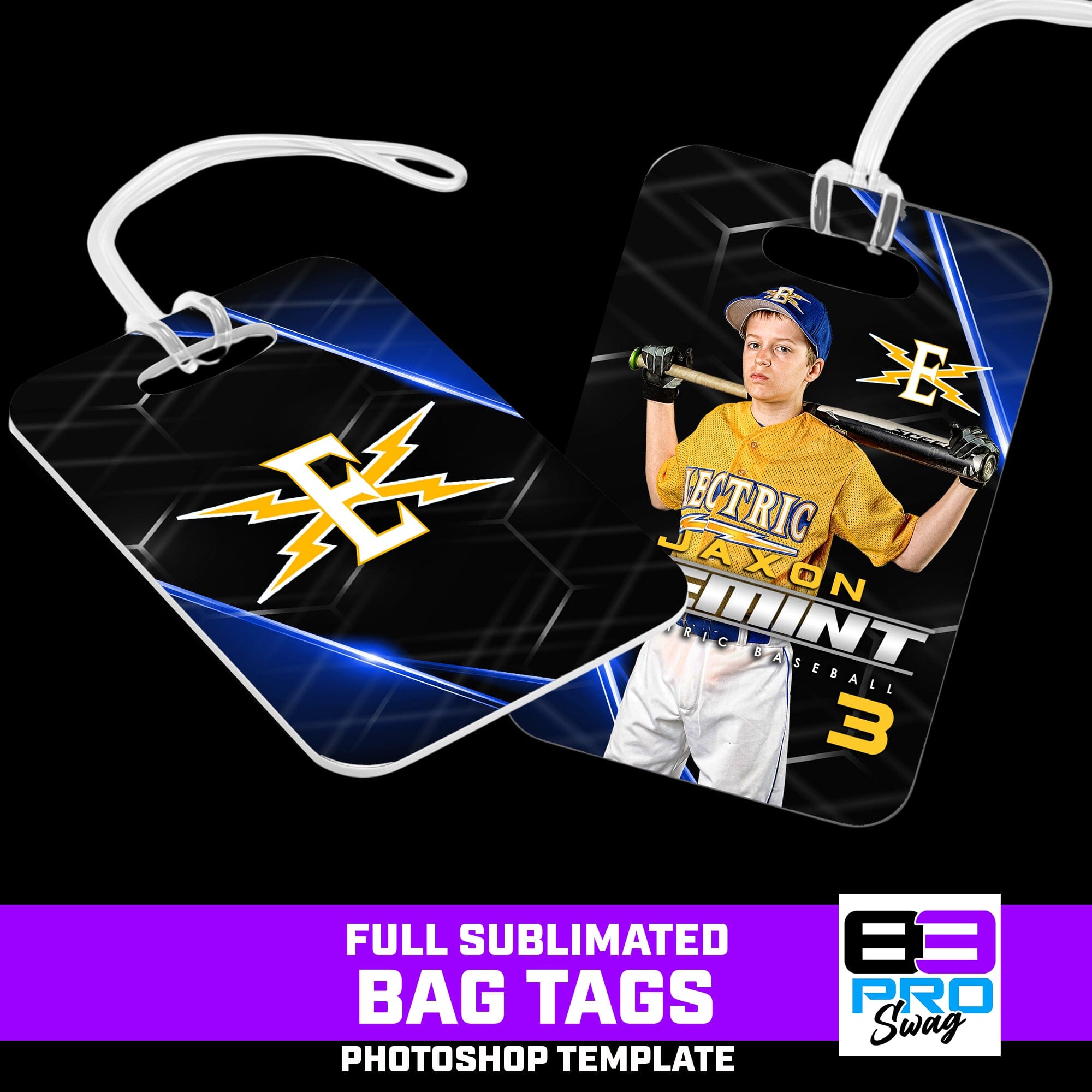 Vector - Bag Tag Photoshop Template – PSMGraphix