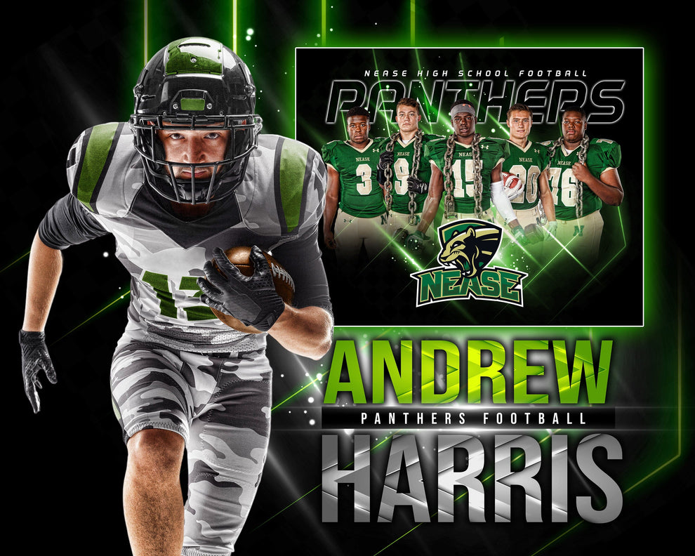 SPEED - 4:5 Ratio HORIZONTAL MEMORY MATE Photoshop Template – PSMGraphix