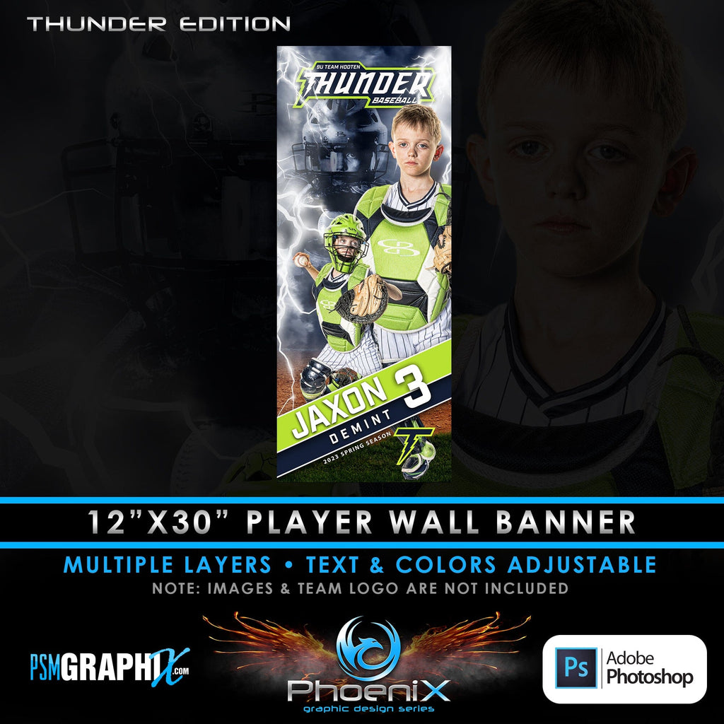 Thunder - Phoenix Series - Wall/Locker Banner & Poster Template ...