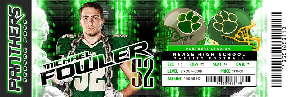 Game Day Ticket Panoramic Photoshop Templates – PSMGraphix