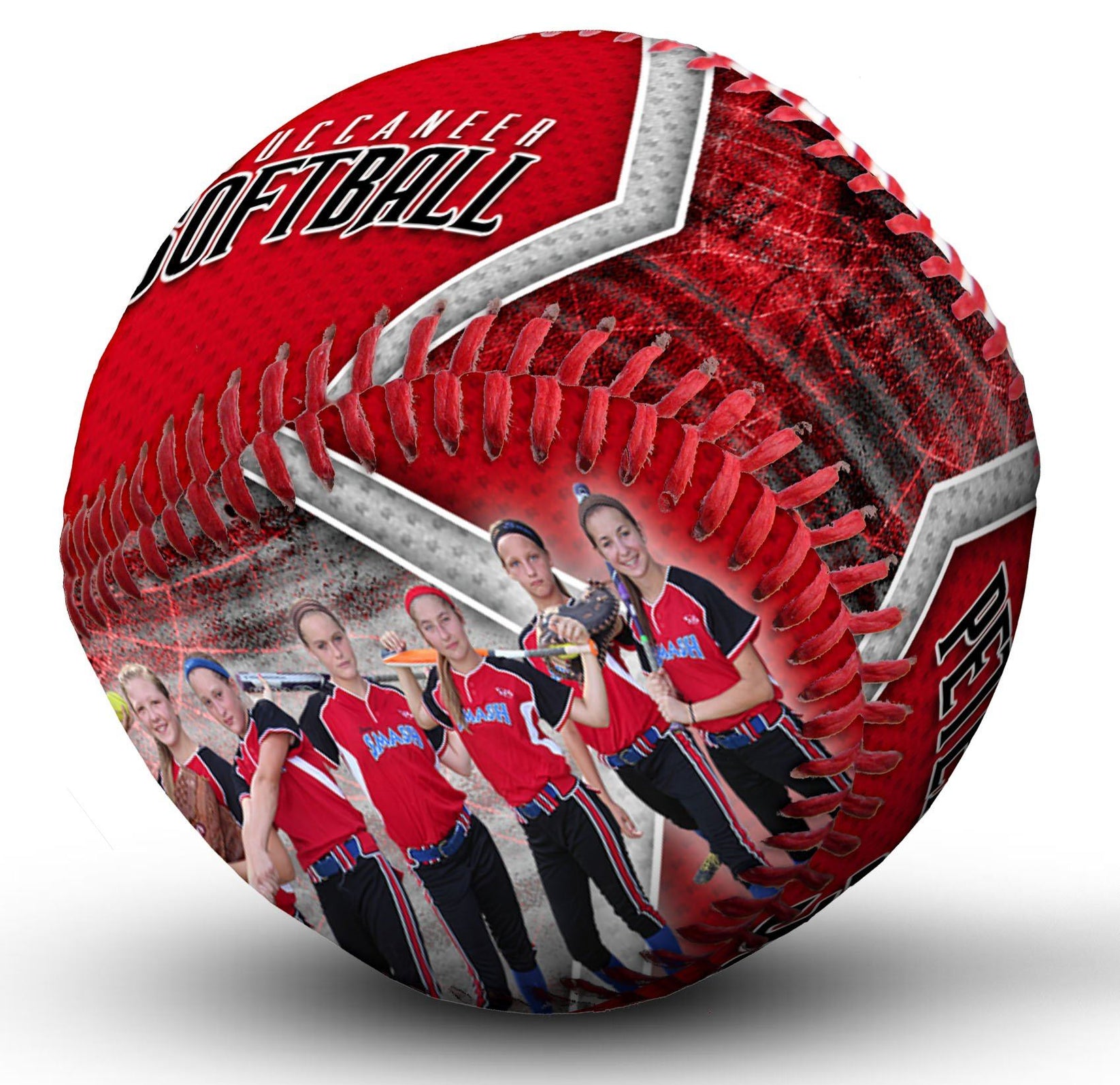Steel Plate - V.1 - Softball - Make-A-Ball Photoshop Template – PSMGraphix